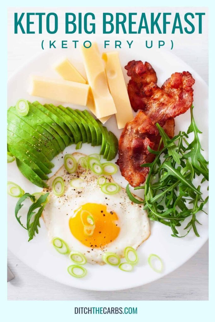 The Best Keto Big Breakfast (Keto Fry Up) - Thinlicious