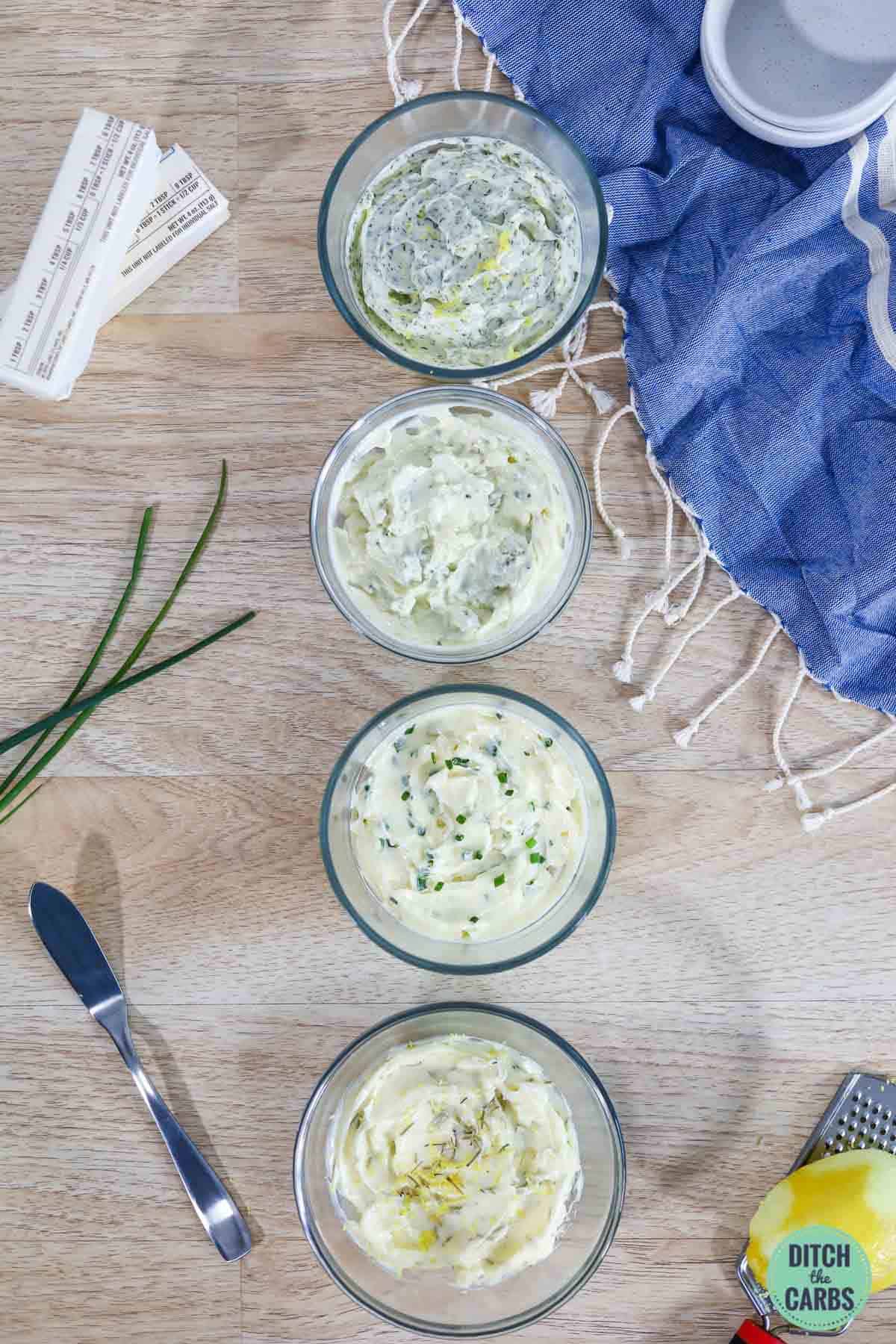 Quick Homemade Herb Butter Recipe (4 Flavours) - Thinlicious