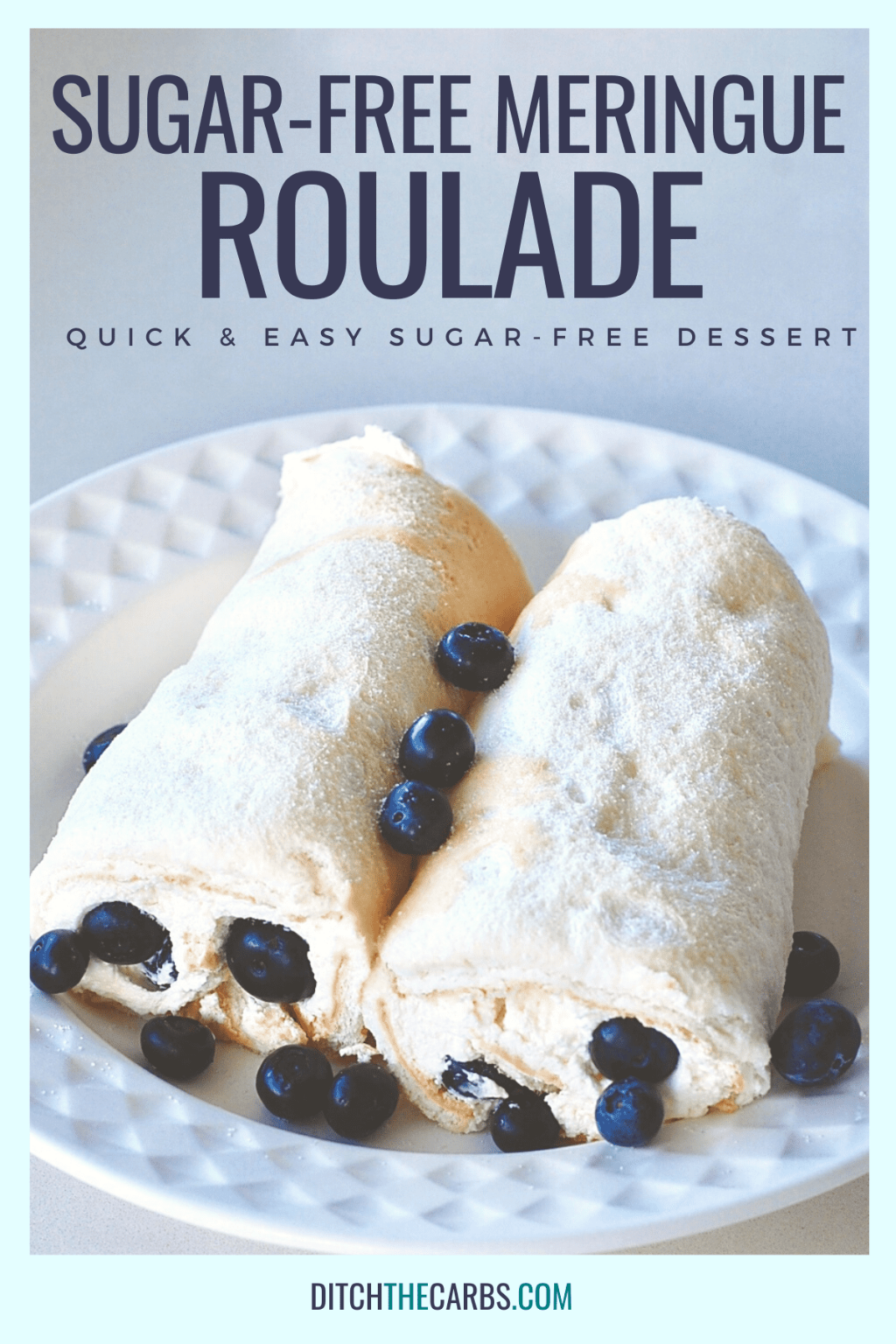 The Best Sugar-Free Meringue Roulade (Keto-Friendly) - Thinlicious