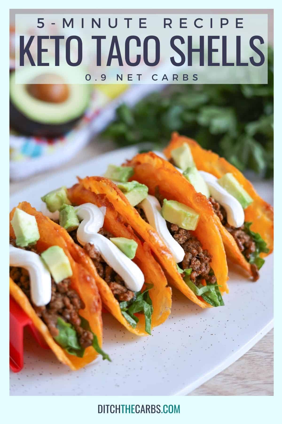 Best Crispy Keto Taco Shells (Cheese Taco Shells) - Thinlicious