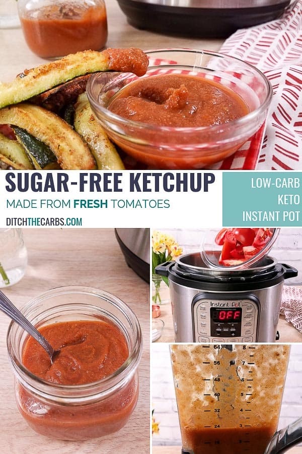 Quick Sugar-Free Instant Pot Ketchup (2.8G Net Carbs) - Thinlicious