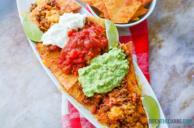 The Best Keto Nachos (Mozzarella Dough) - Thinlicious