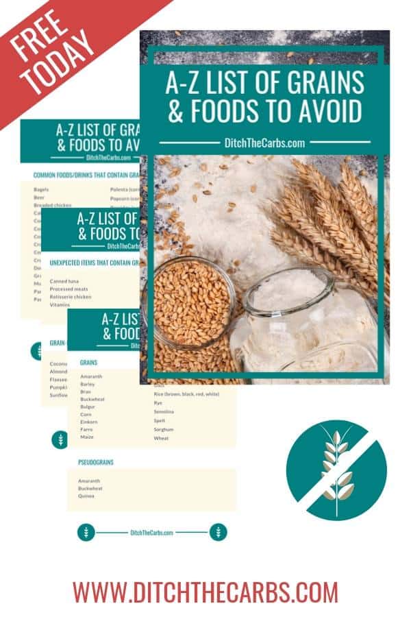 Gluten-Free vs Grain-Free (FREE Printable List) (PRINTABLE grain list)