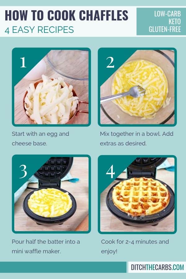 How To Make Chaffles 4 Ways (Free Cookbook) - Thinlicious