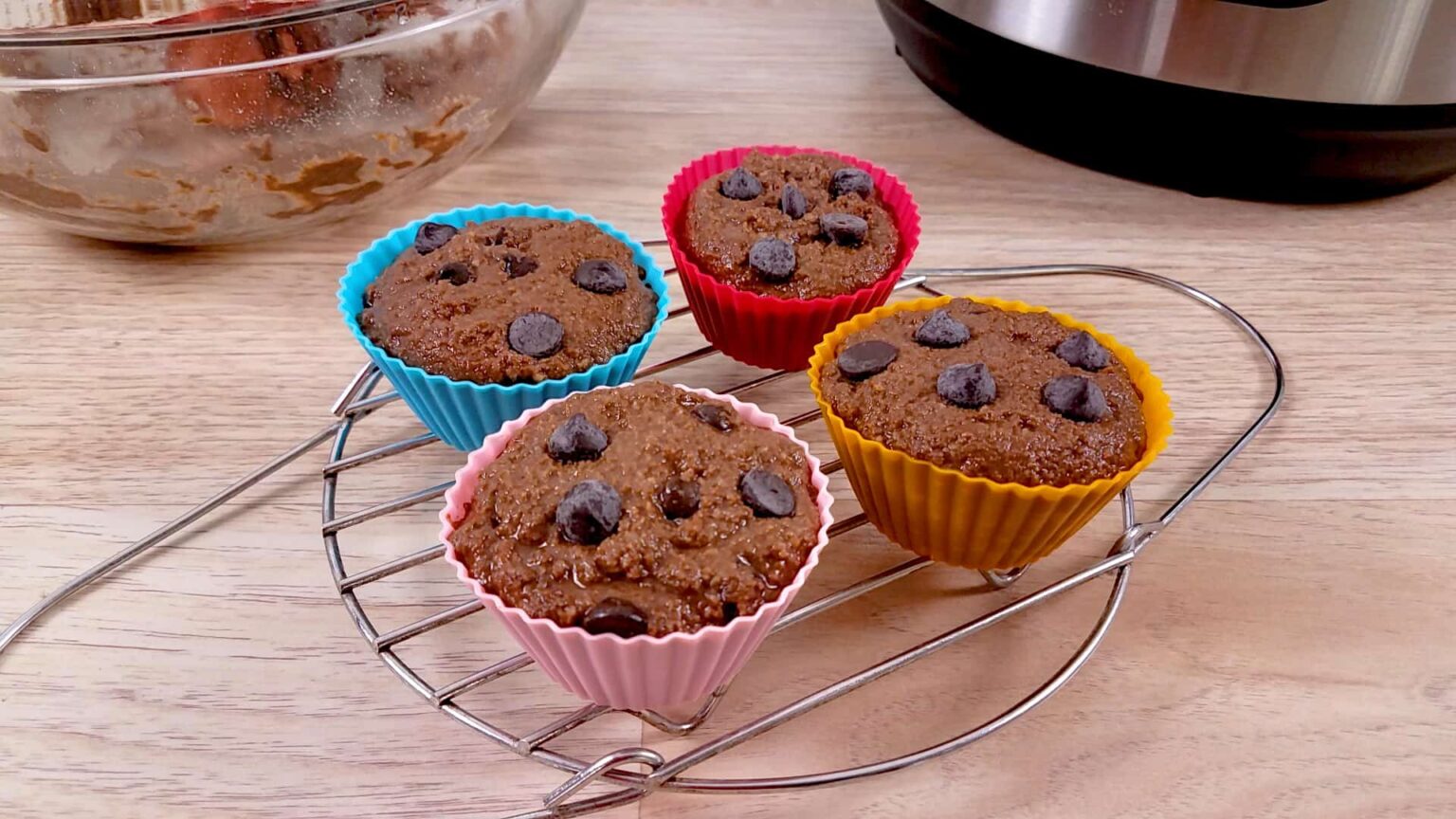 Easy Instant Pot Low-Carb Chocolate Muffins (Dairy Free) - Thinlicious