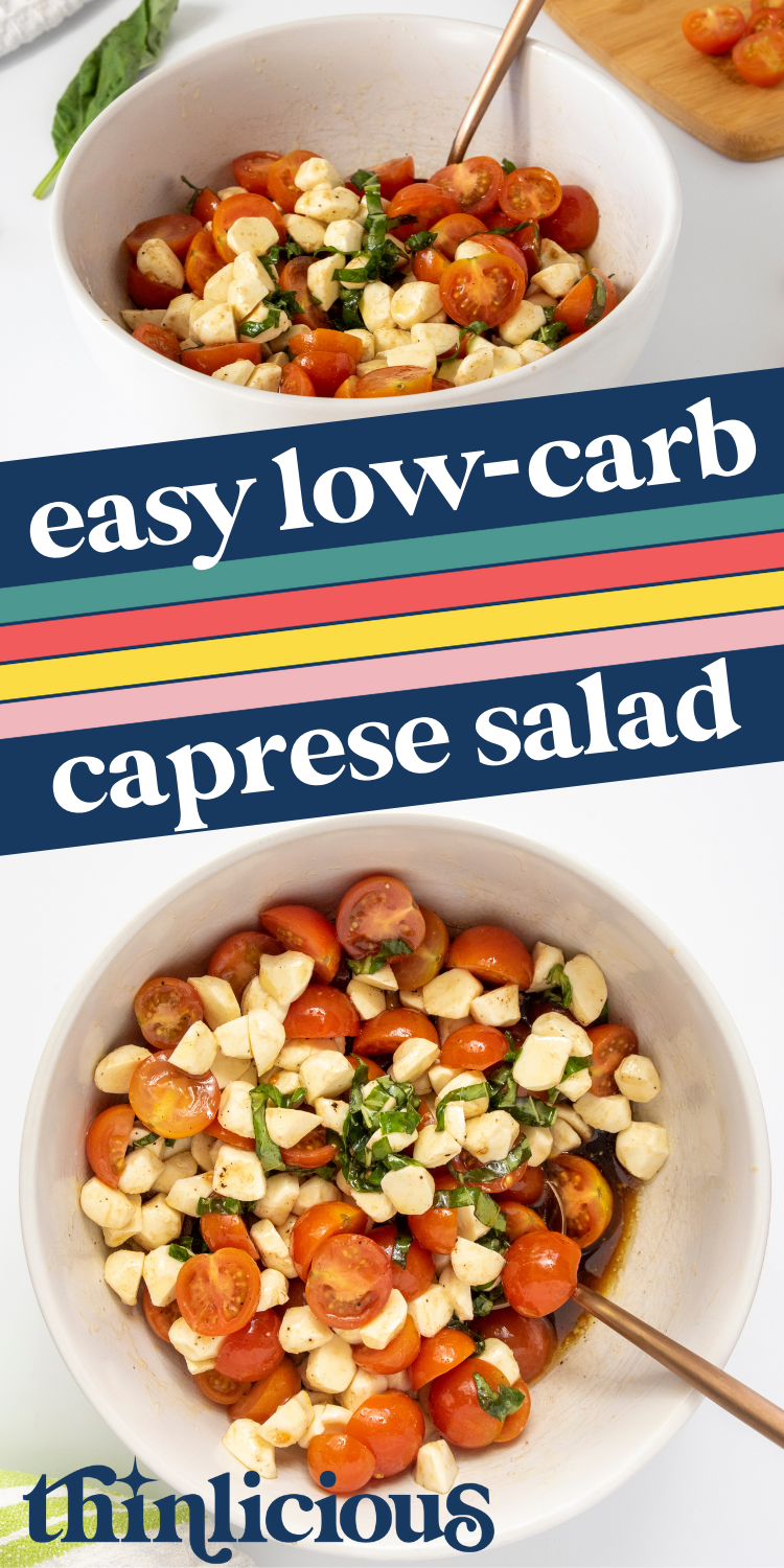 Easy Caprese Salad - Thinlicious
