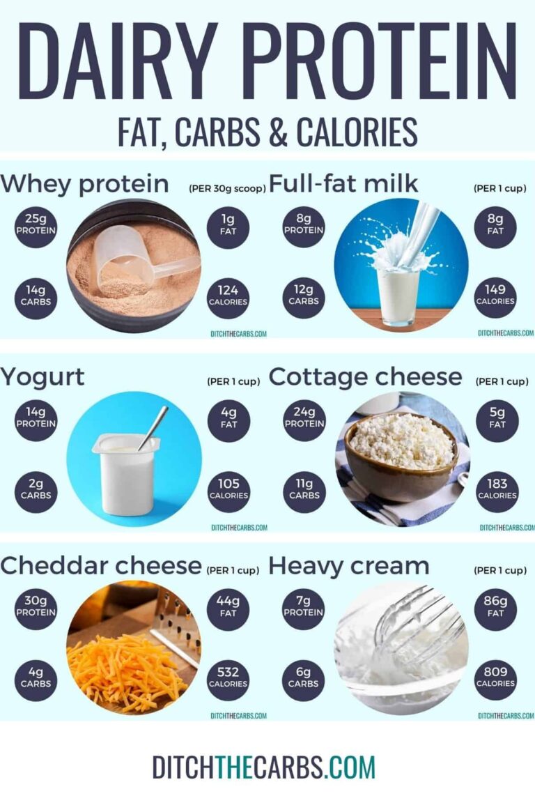 Best High-Protein Dairy (Protein And Carb Charts) - Thinlicious