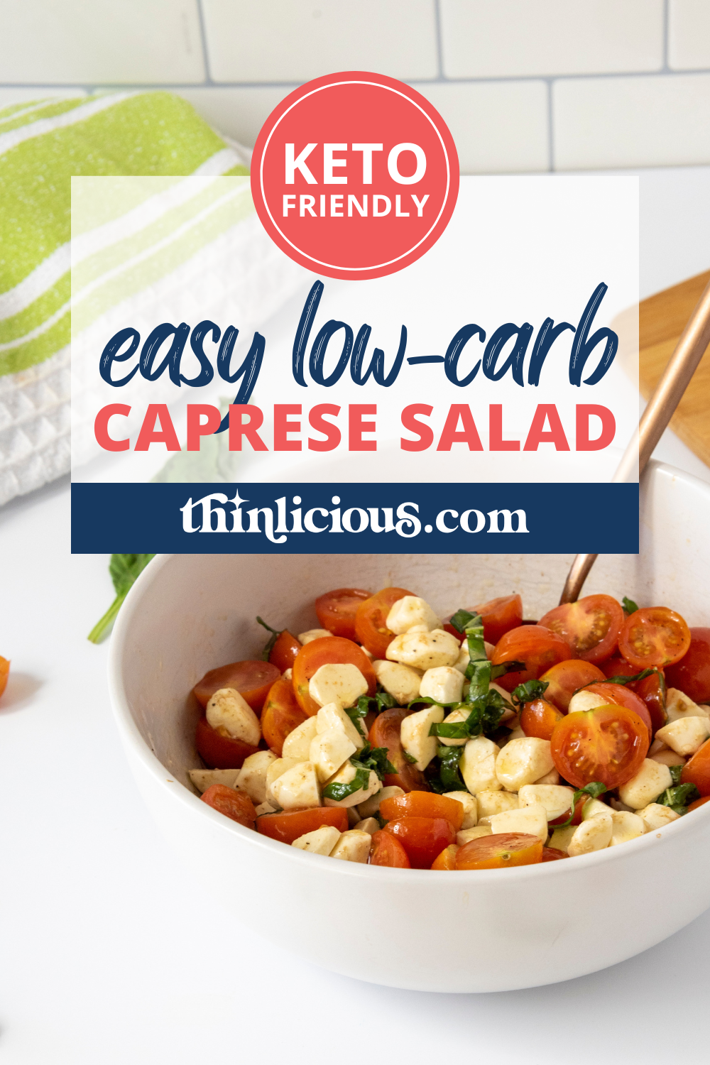 Easy Caprese Salad - Thinlicious