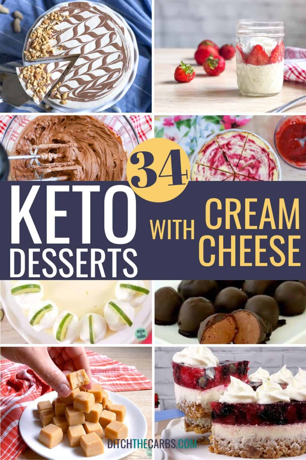 🎂 34 Best Keto Desserts (With Cream Cheese) - Thinlicious