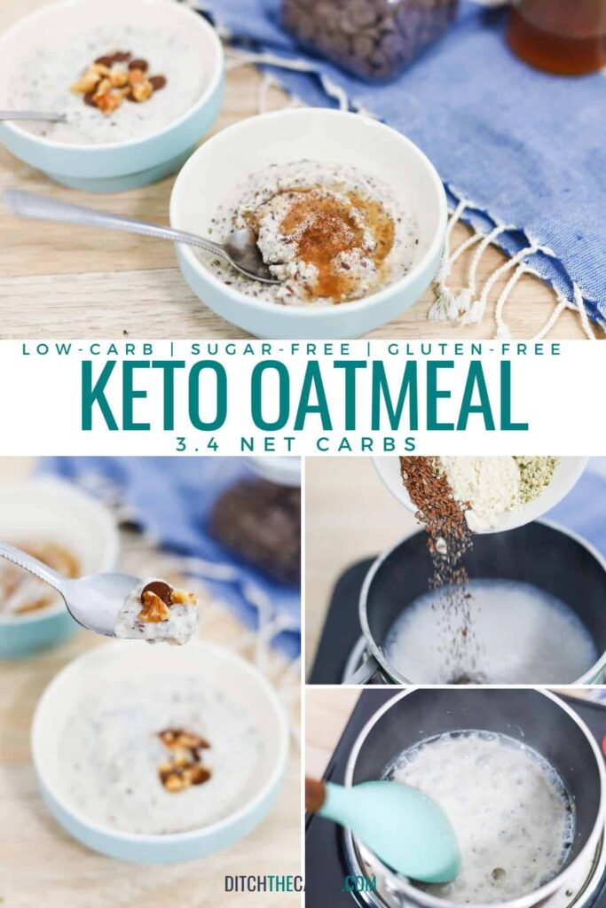 Easy Low-Carb Keto Oatmeal Recipe (5-Ingredients) - Thinlicious
