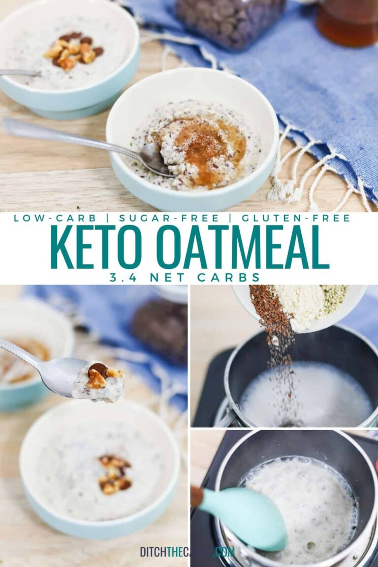 Easy Low-Carb Keto Oatmeal Recipe (5-Ingredients) - Thinlicious