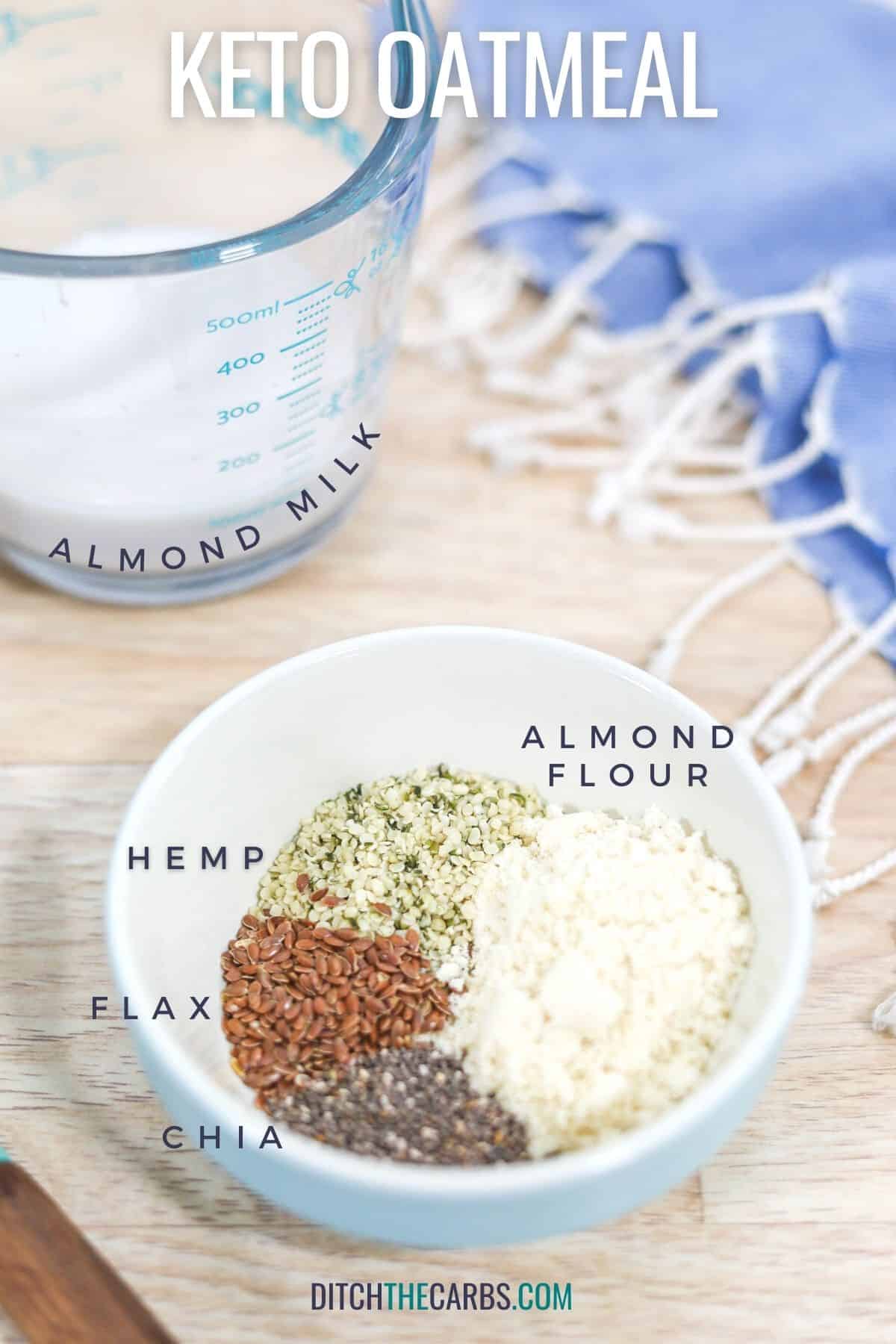 Easy Low-Carb Keto Oatmeal Recipe (5-Ingredients) - Thinlicious