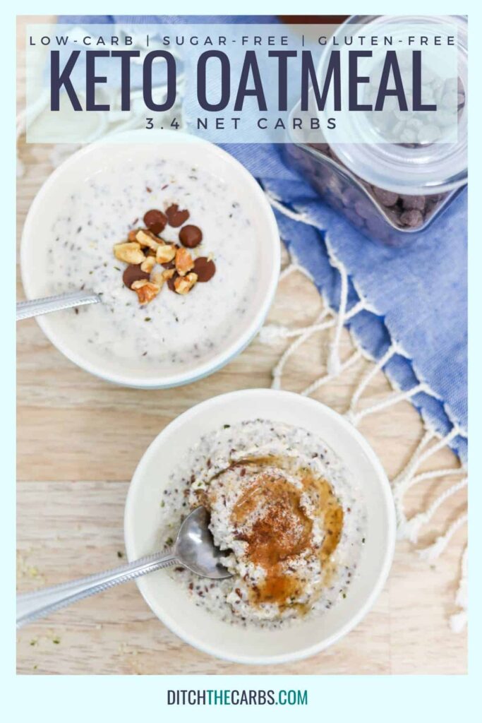 Easy Low-Carb Keto Oatmeal Recipe (5-Ingredients) - Thinlicious