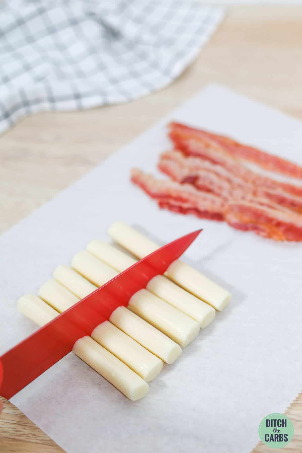 How to Cook Bacon Wrapped Cheese Sticks (in the air fryer) - Thinlicious
