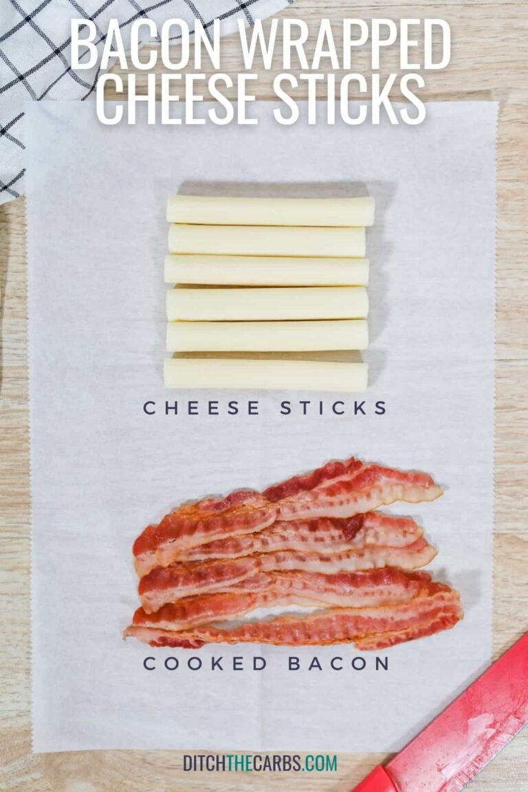 How to Cook Bacon Wrapped Cheese Sticks (in the air fryer) - Thinlicious