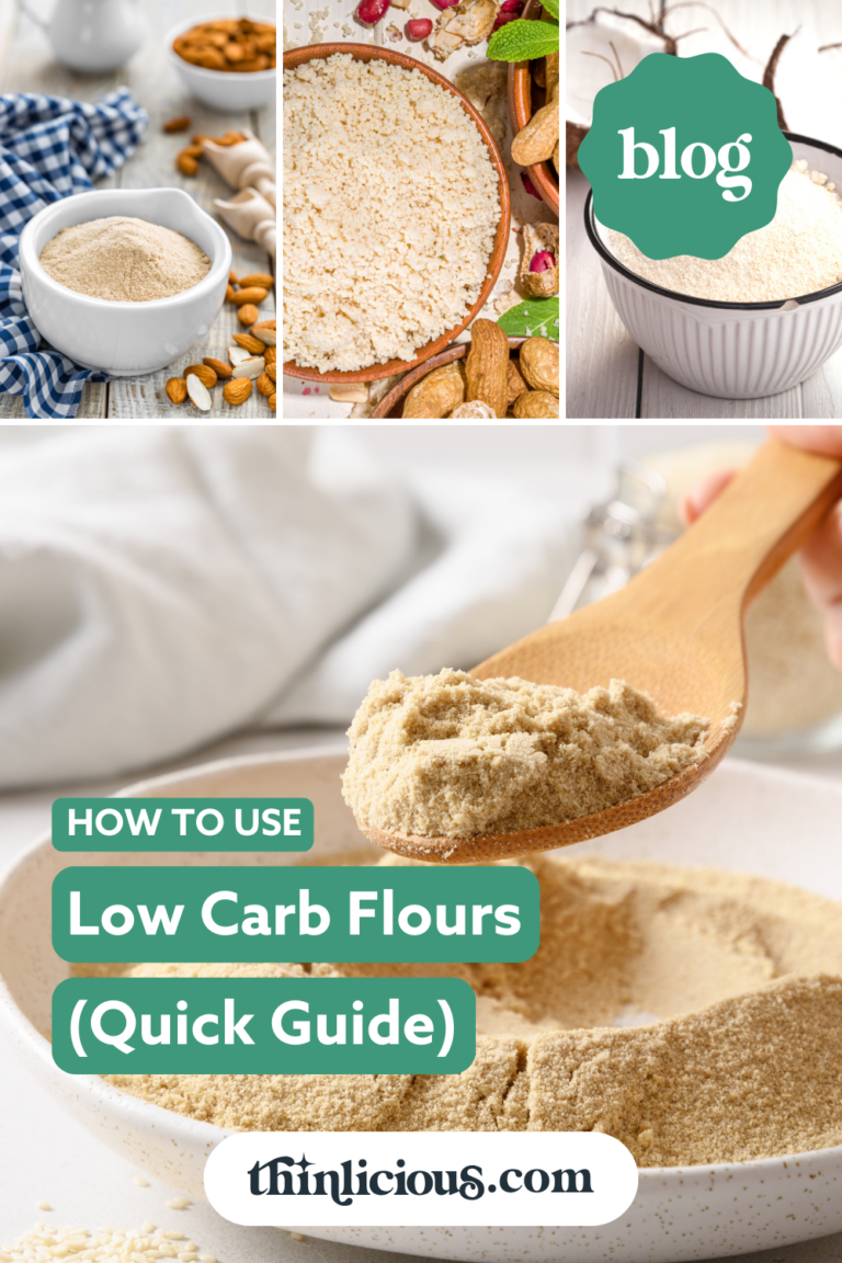 How To Use Low Carb Flours (Quick Guide) - Thinlicious
