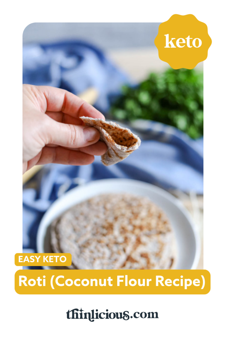 Easy Keto Roti (Coconut Flour Recipe) - Thinlicious