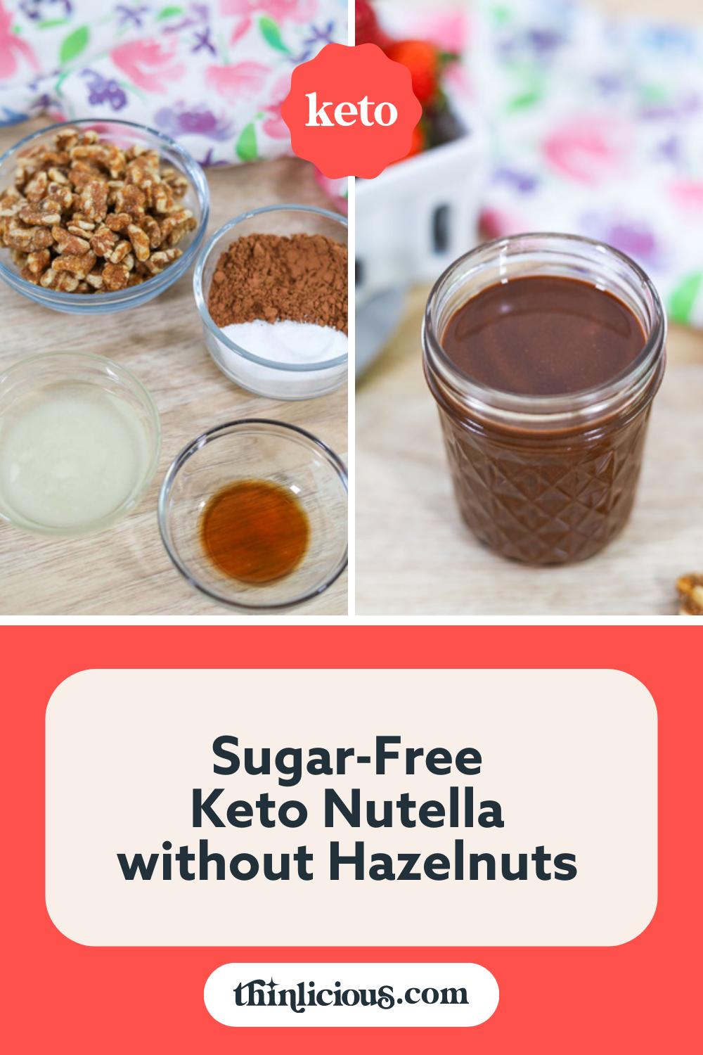 Sugar-Free Nutella (Low-Carb Nutella) - Without Hazelnuts - Thinlicious