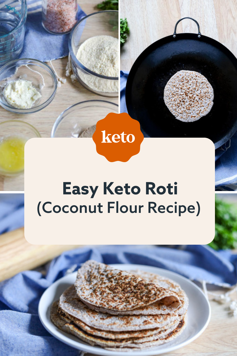 Easy Keto Roti (Coconut Flour Recipe) - Thinlicious