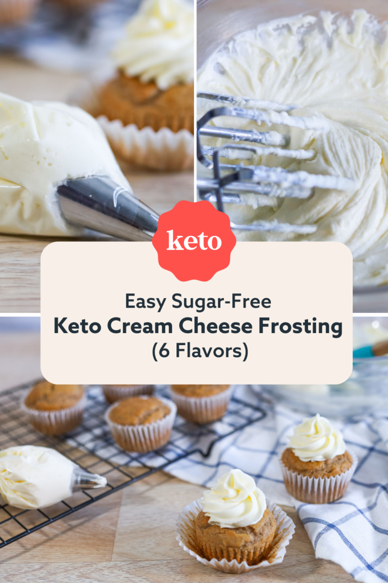 Easy Sugar-Free Keto Cream Cheese Frosting (6 Flavors) - Thinlicious
