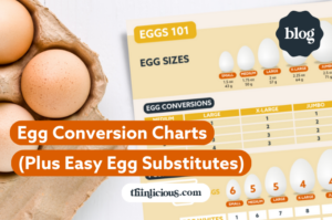 Egg Conversion Charts (Plus Easy Egg Substitutes) - Thinlicious
