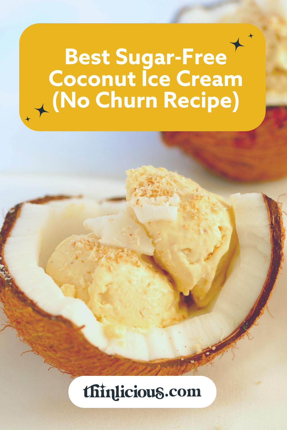 Best Sugar-Free Keto Coconut Ice Cream (No Churn Recipe)