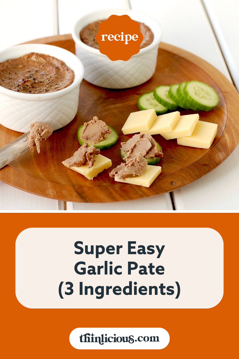 Super Easy Keto Garlic Pate (3 Ingredients) - Thinlicious