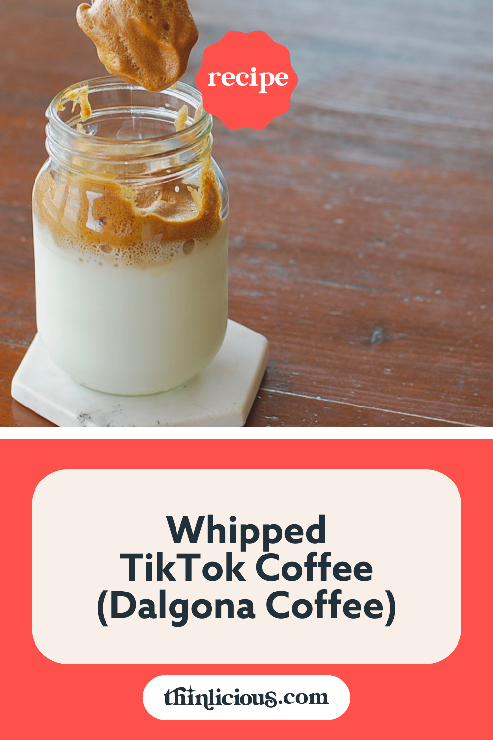 Keto Whipped TikTok Coffee (Dalgona Coffee) - serve HOT OR COLD