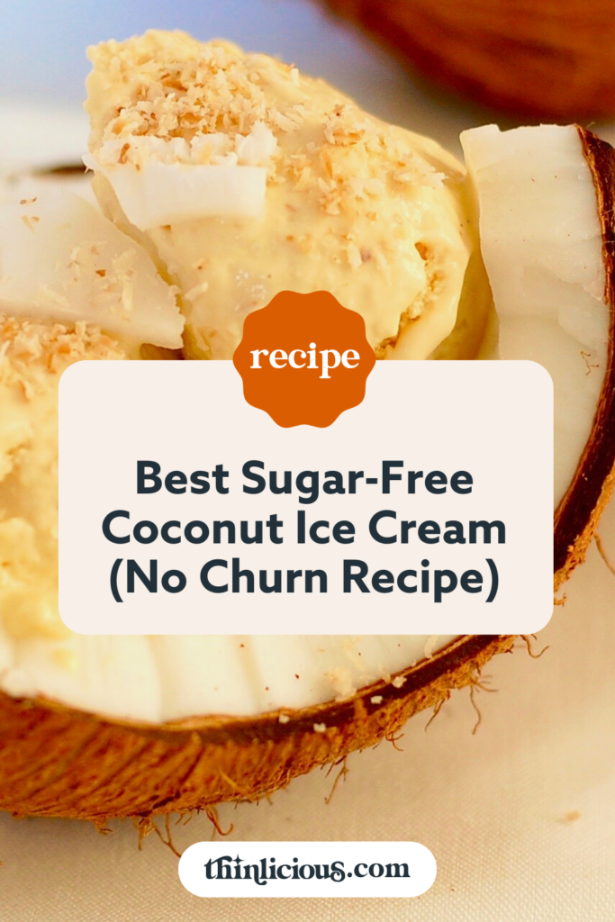 Best Sugar-Free Keto Coconut Ice Cream (No Churn Recipe)