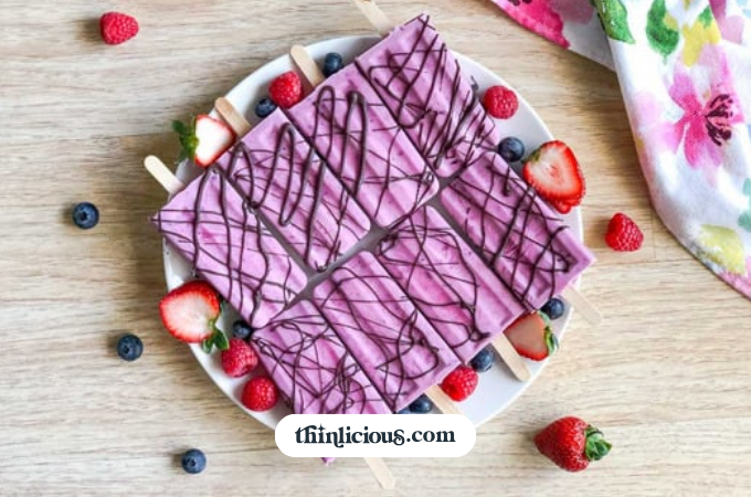 Quick Blender Sugar-Free Popsicles (Ice Pops) - Thinlicious