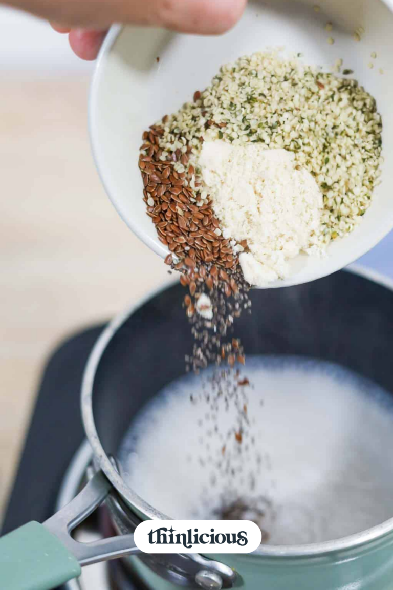 Easy Low-Sugar Oatmeal Recipe (5-Ingredients) - Thinlicious