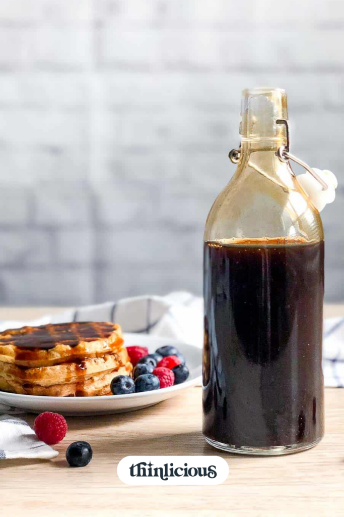 Easy Homemade Sugar-Free Keto Syrup (Low-Carb) - Thinlicious